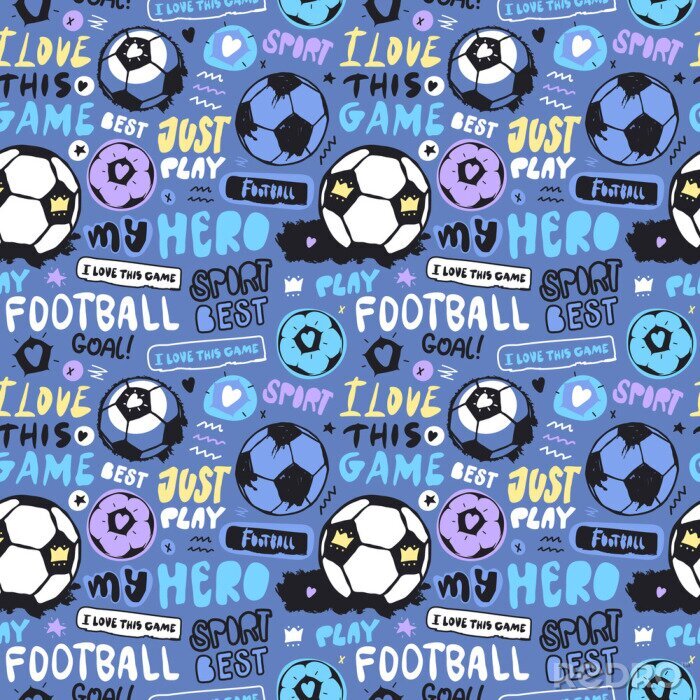 Soccer Ball Pattern Wallpaper Soccer Ball Seamless Pattern